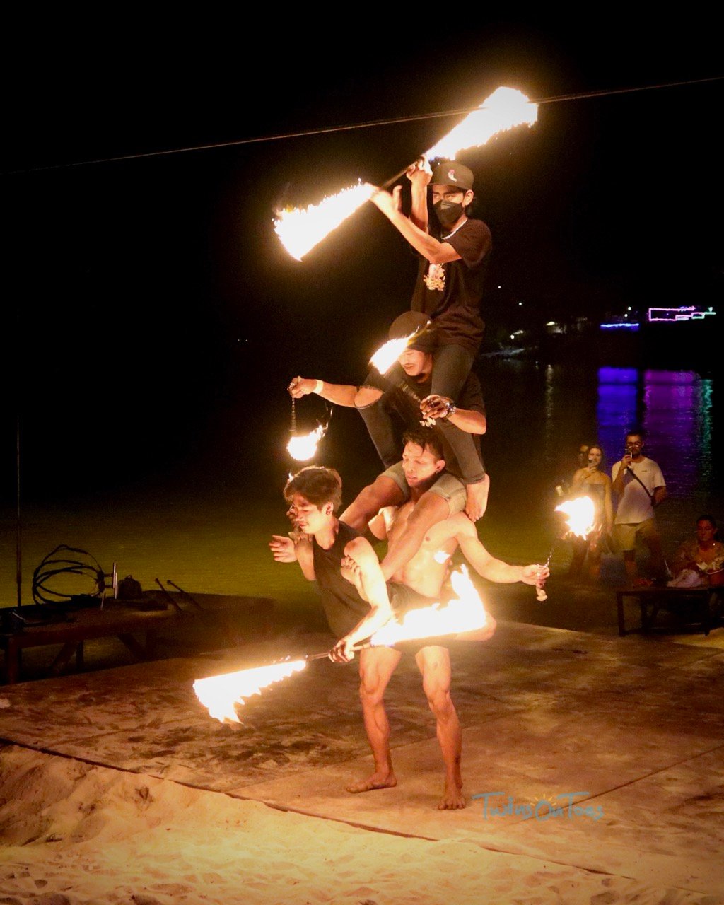 Fire Show At Phi Phi Island: A Photo Blog - TwinsOnToes