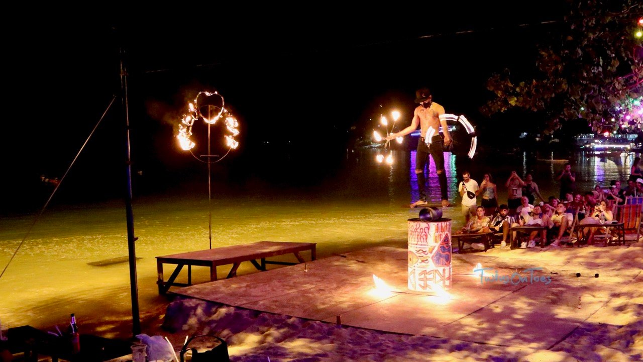 Fire Show At Phi Phi Island: A Photo Blog